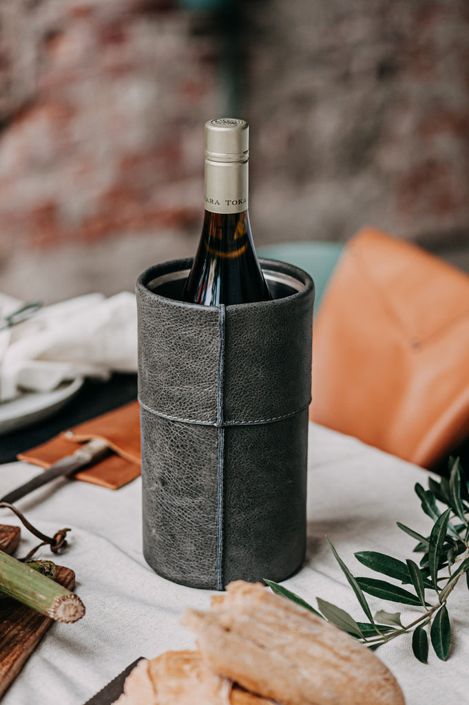 Genuine Leather Wine Cooler - Handcrafted By Brickwalls & Barricades ...