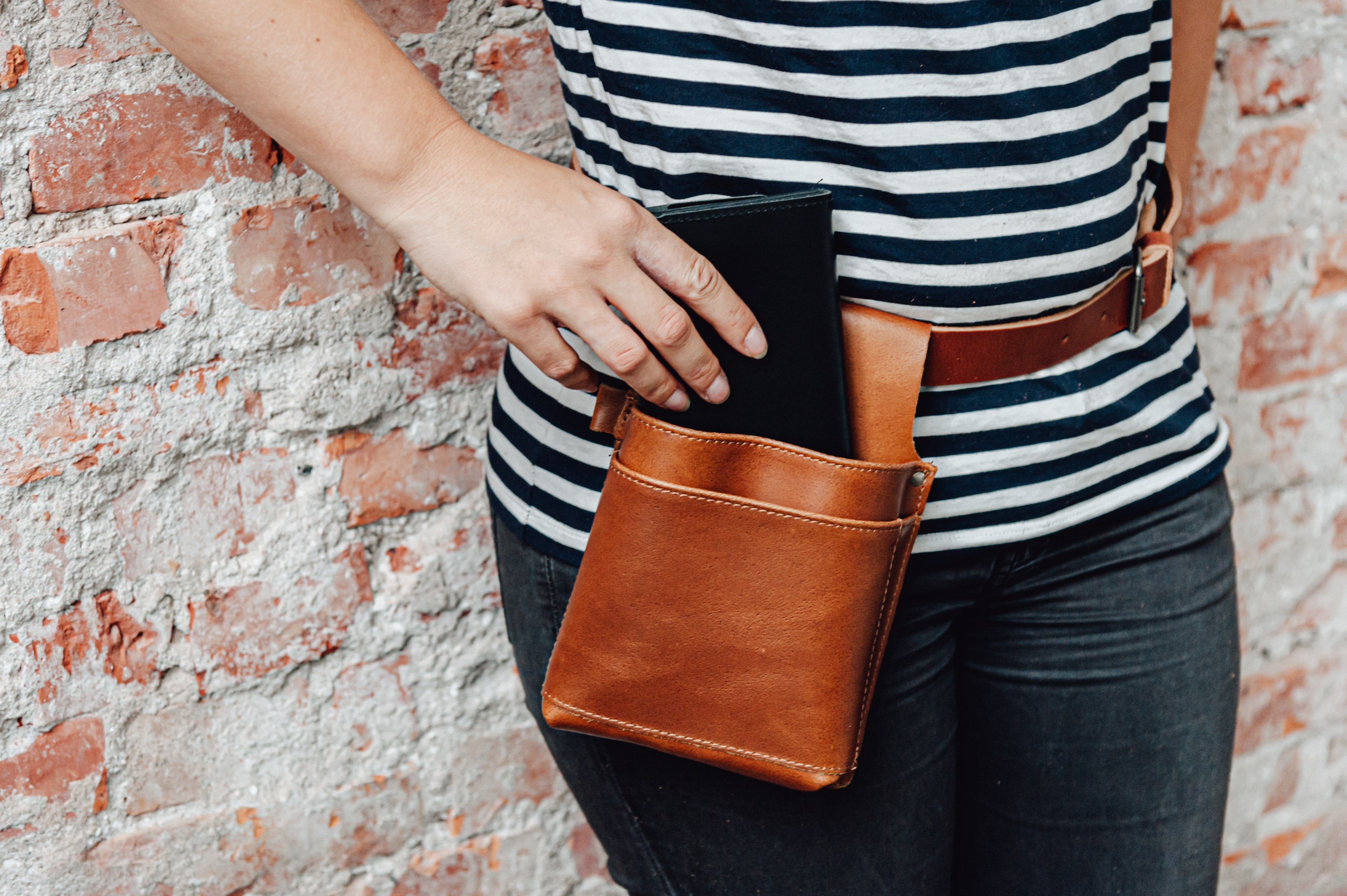 "The Waiter Pouch" Leather Gastro Utility Pouch– Brickwalls and Barricades